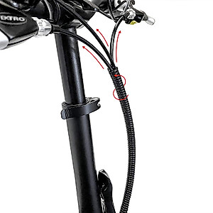 Addmotor Cable Spiral Wrap 1 &2 M Length Cable Management Solution to Organize Cords Black