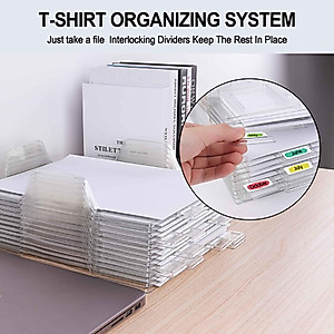 AUKUS Stackable Paper Organizers - Durable and Sturdy File Trays for Desk, Transparent Design - Ideal for Office, School, Home - A4 Size, 24 Pack