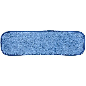 HUBERT Microfiber Wet Mop Head Blue - 18"L x 5"W Set of 3