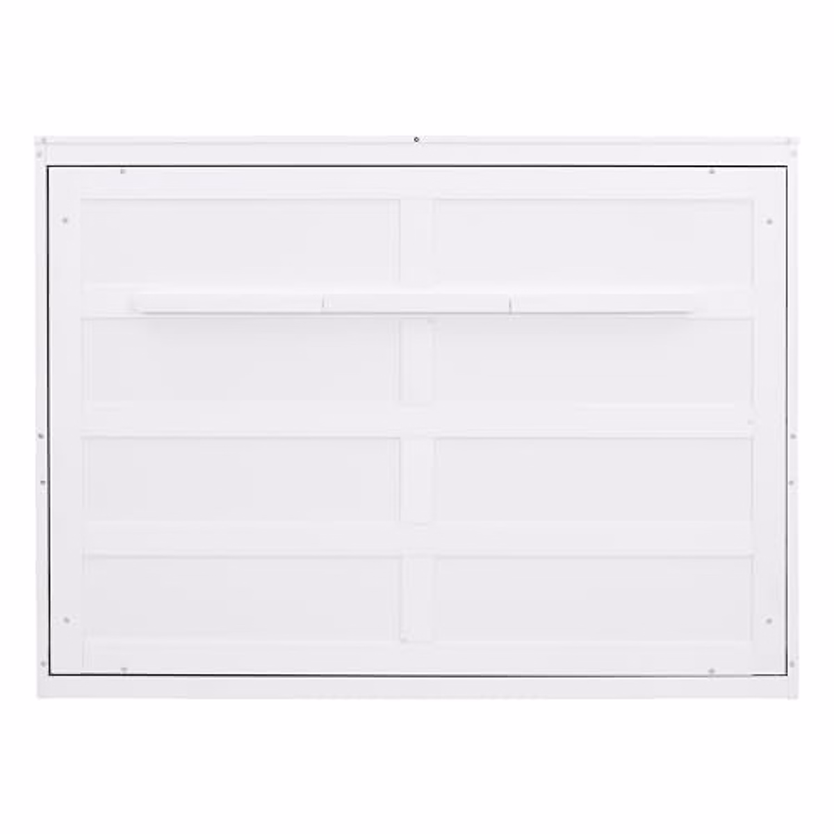 DEYOBED Full Size Multifunctional Murphy Bed, Comfortable Wall Bed for Bedroom Apartment Dorm, Can be Folded Away into a Cabinet, No Box Spring Needed, White