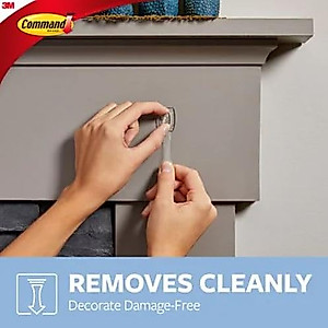 3M Command Clear Indoor Mini Hooks, 60 Hooks & 64 Strips