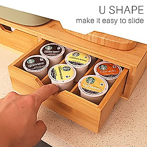 HTB K Cup Holder Storage Drawer for Keurig Coffee Pods Holds 30 Coffee Pods