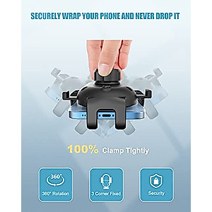 Phone Mount for Car【Big Rear Mirrors Friendly】 2023 New Rear View Mirror Phone Holder, Lighter 360 Rotatable and Retractable Car Phone Holder for Apple Samsung 4-7 Inch Mobiles & All Vehicles