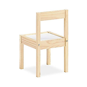 Baby Relax Hunter 3-Piece Kiddy Table & Chair, Natural/White Table Set