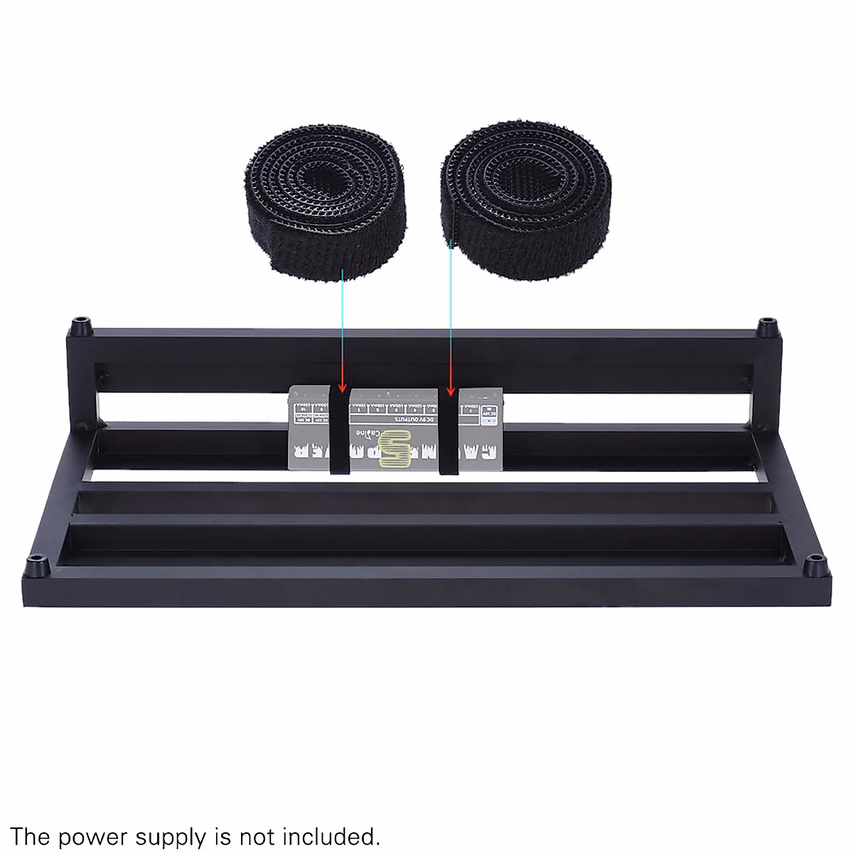 SIMBAE Aluminum Alloy Pedal Board DB-3 Portable Guitar Effect Pedal Board Pedalboard Aluminum Alloy with Carrying Bag Pedals Mounting Tapes