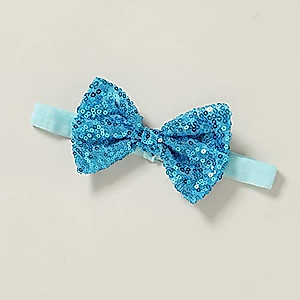 YOUNGER TREE Baby Girls 1st Birthday Mermaid Outfit Romper Headband Leggings Tutu Dress Sequin Bowknot Princess Skirt Sets (12-18 Months, White # Birthday)