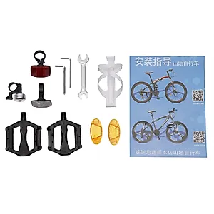 OCASAMI 26 Inch Folding Mountai Bike | Foldable Bike for Adults | 21 Speed Folding Bicycle with High-Carbon Steel | Dual Disc Brake | Adult Folding Bikes Folding MTB for Adults/Men/Women