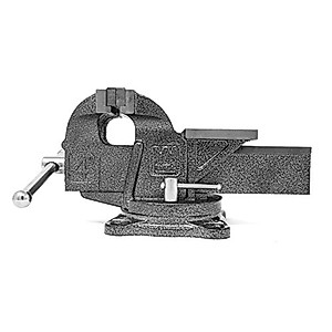 WEN Bench Vise, 4-Inch, Cast Iron with Swivel Base
