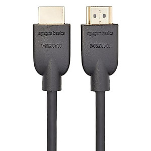 Amazon Basics High-Speed 4K Ultra HD 3-Pack HDMI 2.0 Cable/Cord, 6 feet, 18 Gbps, 60 Hz, 2160p, 48 bit, Male-to-Male, Ethernet Ready, 3D, Black
