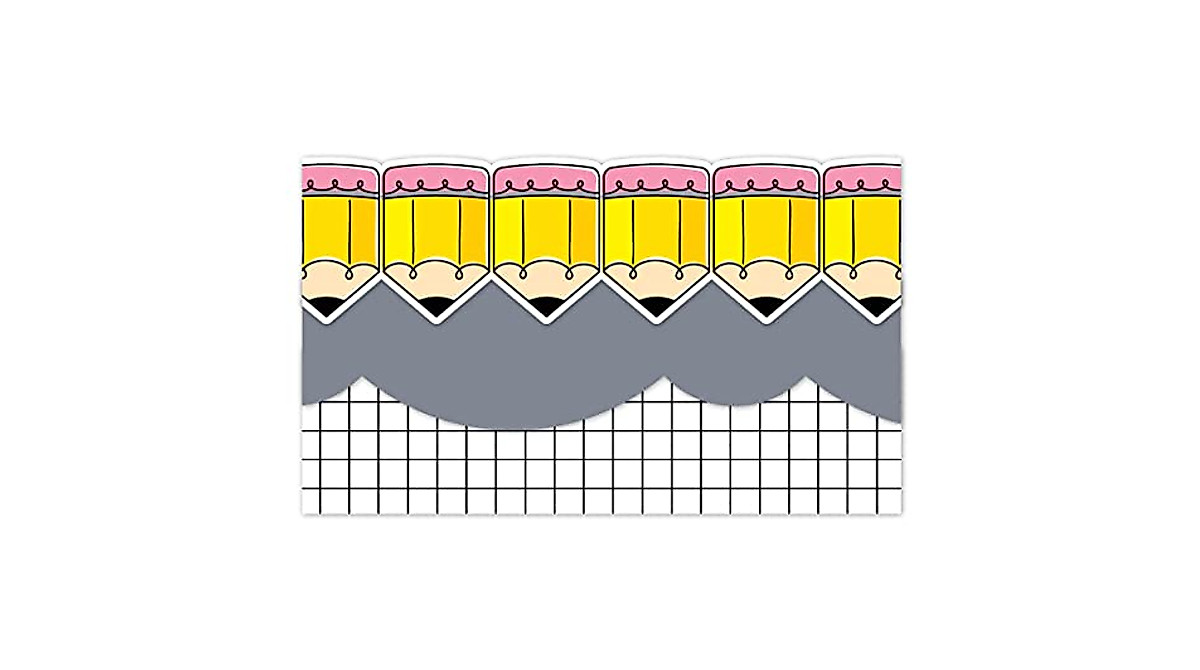 Creative Teaching Press Doodle Pencils EZ Classroom Border