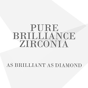 Gem Stone King 925 Sterling Silver Ring 7mm Set with White Zirconia (Size 7)