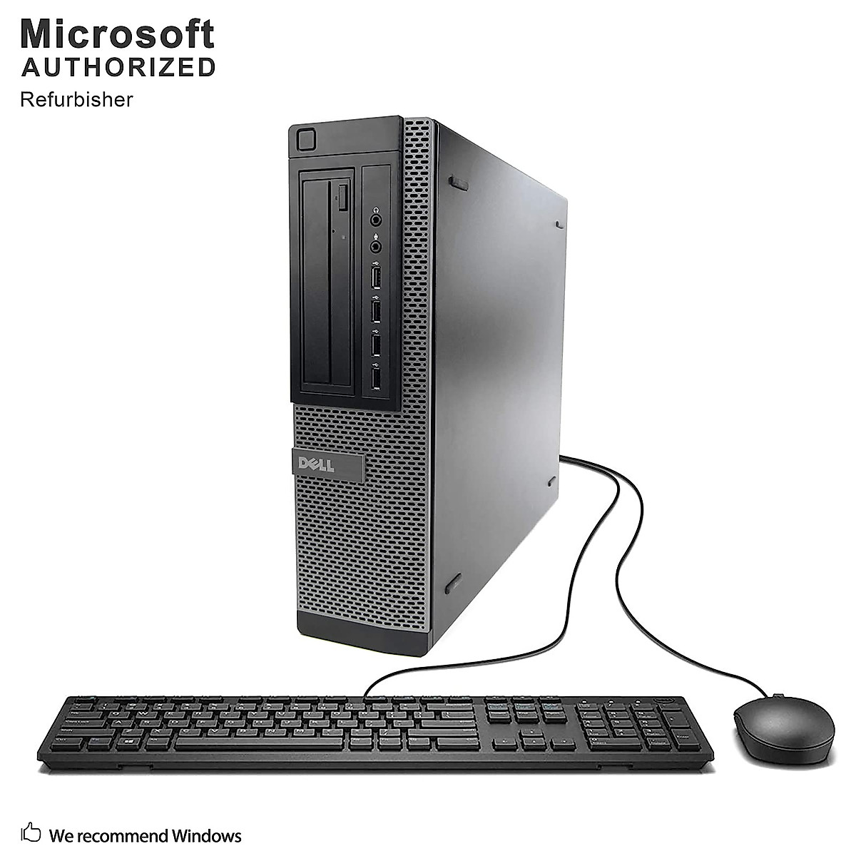 Dell Optiplex 990 DT Business Computer,Intel Core i5 2400 Upto 3.4G,16G DDR3,2T,DVD,WiFi,VGA,DP,Win 10 Pro 64 bit-Multi Language Support-English/Spanish/French(CI5)(Renewed)