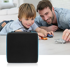 Risou Toy Display Storage Container Box Compatible with Hot Wheels Car,Matchbox Cars,Fits 80 toy cars.(Case Only)