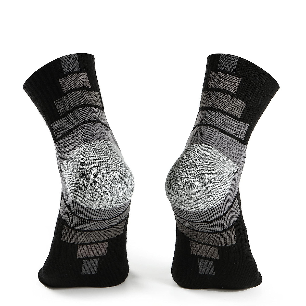 Hicomlor Athletic-Ankle-Socks for Men, Running-Socks with Cushioned, Mesh Ventilating, Arch Support, Moisture Wicking 5 pairs