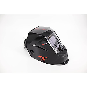 Arc Union Large Viewing Screen Welding Helmet 3.94"X3.66" - RFC Series True Color Solar Power Auto Darkening Welder Mask - Wide Shade 5/9-9/13 for TIG MIG Arc Weld Grinding Hood, Black
