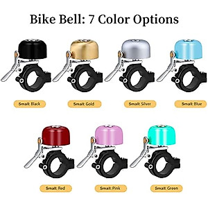 Greallthy Bike Bell Classic Brass Bicycle Bell,Bike Bells for Adults Kids,Loud Sound Bicycle Bell Fit for 0.87-1.25in/22.2-31.8mm Bicycle Handlebars,Road Mountain Bike Accessories.