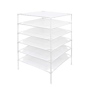 Growsun Sweater Drying Rack 6-Layer Stackable Mesh Cloth Dry Dyier,White