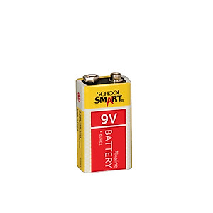 School Smart - 595624 Alkaline Batteries, 9V