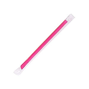 Karat C9060s 9" Boba Straws(10mm Diameter), Poly-Wrapped, Assorted Solid Colors (Case of 1600)