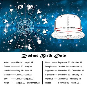 Kangqifen Men Women Baseball Caps Constellation Zodiac 12 Snapback Hats(Scorpio)