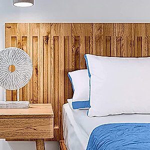 Utopia Bedding Bed Pillows for Sleeping Queen Size (Blue), Set of 2, Cooling Hotel Quality, Gusseted Pillow for Back, Stomach or Side Sleepers