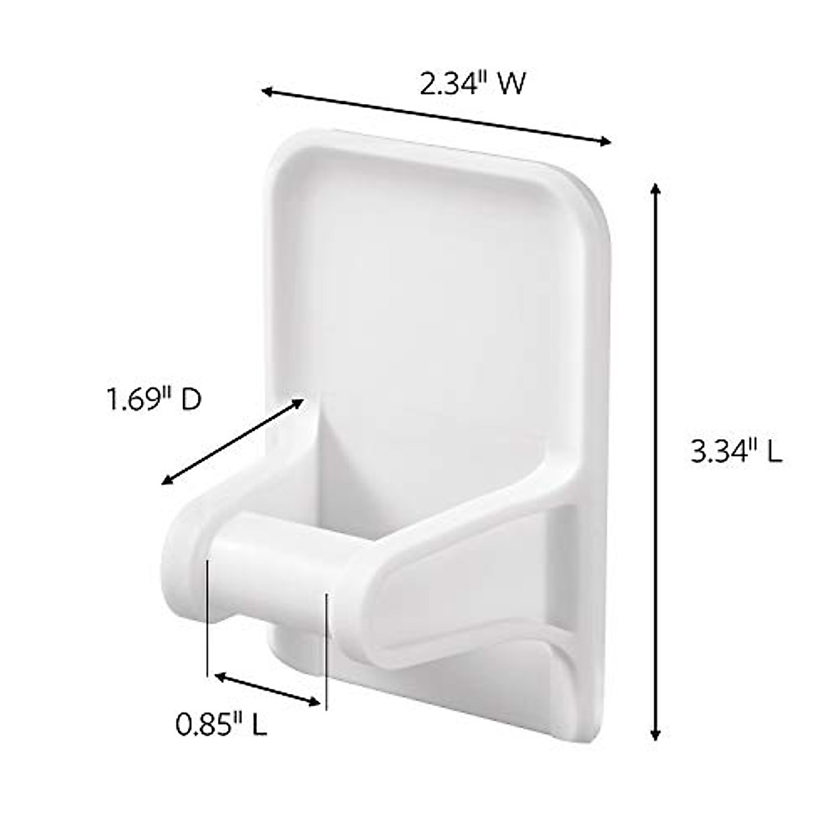 Command Spray Bottle Hangers, 2 Pack, 2 Hangers, 4 Large Strips & Large Caddy, Clear, with 4 Clear Indoor Strips, Organize Damage-Free