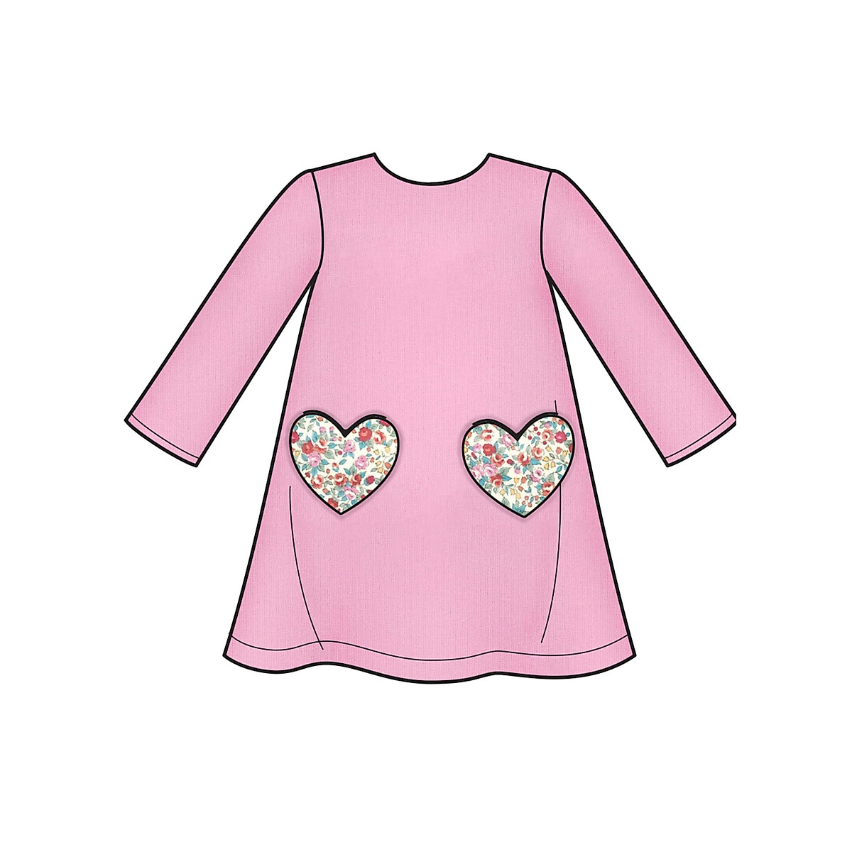 New Look Children's Novelty Dress Sewing Pattern Packet, Design Code S9365, Sizes 3-4-5-6-7-8, Multicolor