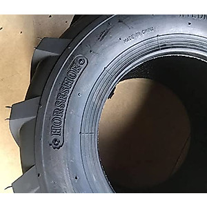 2 NEW HORSESHOE 16x6.50-8 Turf Trac Pattern for Garden Tractor Ridding Lawn Mower Tires Tubeless 16 650 8 T198 166508