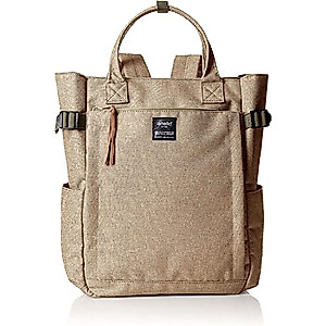 anello(アネロ) Anero POST ATC1225Z 2-Way Backpack, A4, Multiple Storage, Beige