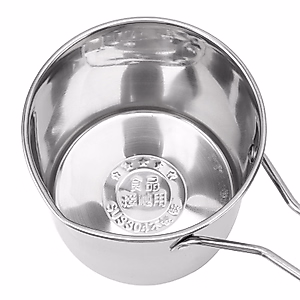 Fry Pot, 304 Stainless Steel Deep Fryer Pot with Basket and Anti Scalding Silicone Handle, Outdoor Deep Fryer for Frying Fish Seafood, French Fries, Chicken Wings Easy to