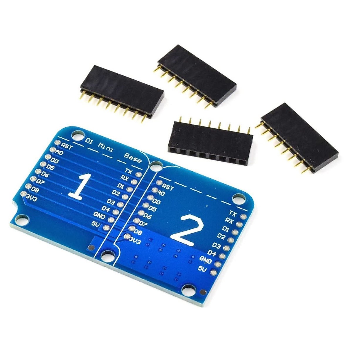 CANADUINO® 3 x WEMOS D1 Mini Compatible ESP8266 Dual Base