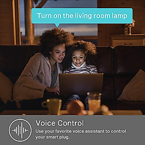 Kasa Smart Plug HS103P4, Smart Home Wi-Fi Outlet Works with Alexa, Echo, Google Home & IFTTT, No Hub Required, Remote Control, 15 Amp, UL Certified, 4-Pack, White