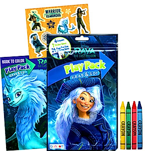 Disney Raya and The Last Dragon Coloring Books and Activities Bundle Set with Coloring Books, Imagine Ink, Stickers and More