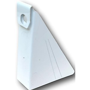 (10 Pack) K-TEC White Aluminum Steep Gutter Wedges for 5 Inch K-Style Gutters- Use to Level Your Gutters When Fascia is at an Angle for 6/12 Through 10/12 Roof Pitch.