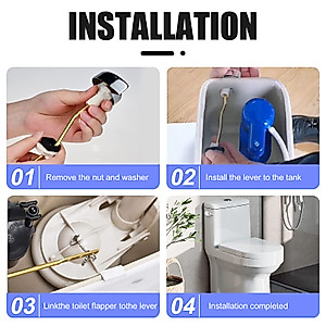 TOTO Toilet Handle Replacement Parts Kit, Side Mount Toilet Flush Handle, Universal TOTO THU068#CP Trip Lvr for St743S, Tank Lever Handle for TOTO Kohler Toilet Tank