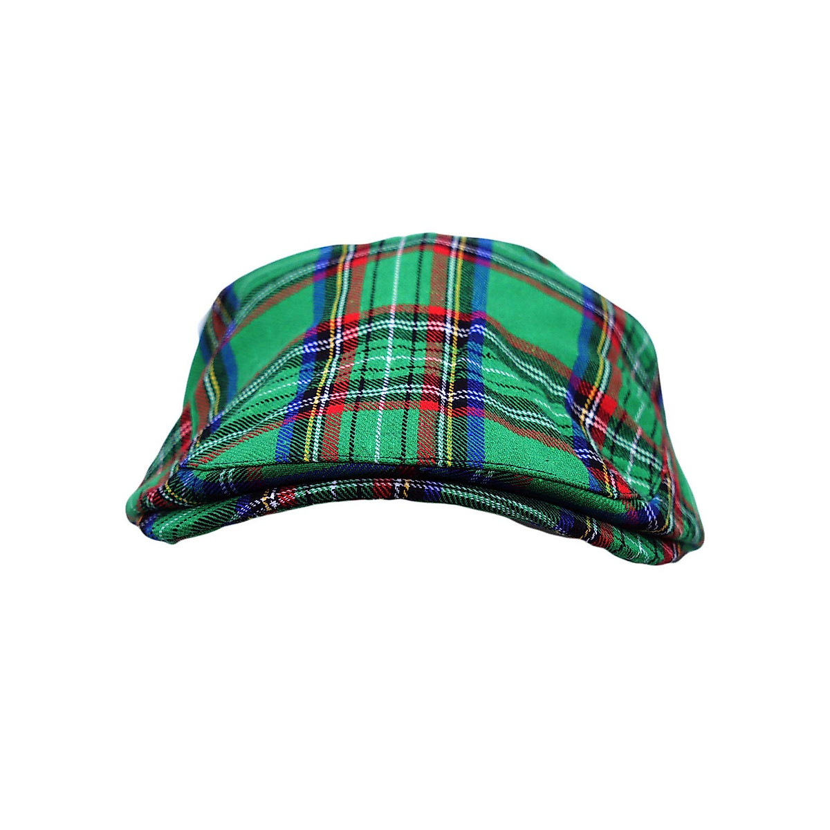 WITHMOONS Newsboy Flat Cap Tartan Check Plaid Outdoors Beret Hat YZ30078 (Green)