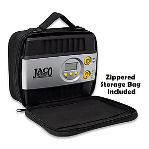 JACO SmartPro 12V Tire Inflator Air Compressor - Portable Automatic Digital Tire Pump (Max 100 PSI, 12-volt DC)