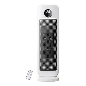 Outdoor Garden Heater Space Heater, 2000W Ceramic Heater, Fast Heating, 50°Oscillating Portable Heater with Remote Control, 12H Timer and Tip-Over & Overheating Protection Patio He