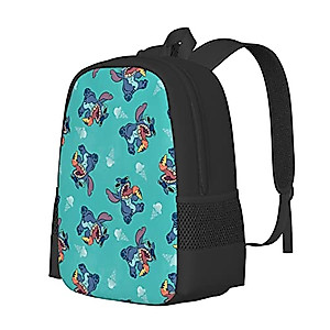 Cartoon Stitch Backpack Cute Bag For Women Men Large Capacity Tote Bag For Office Work Travel Outdoorss Laptop Backpack
