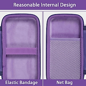 co2CREA x Texas Instruments for TI-84 Graphing Calculator Hard Case, Carrying Case for TI-84 Plus/TI-Nspire CX II CAS/TI-Nspire CX II/TI-83 Plus/TI-89 Titanium/TI-85/TI-86 Calculator, Purple