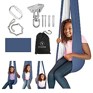 OTLS – Sensory Swing for Kids, Double Layer Outdoor & Indoor Swing for Kids & Adults with 360° Swivel Hanger, Machine Washable for Kids with Sensory Processing Disorder, ASD, ADHD, Holds Up to 220lb