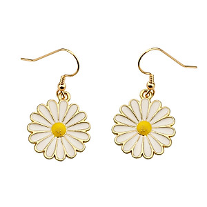 TIIMG Daisy Jewelry Daisy Earrings Daisy Flower Jewelry Daisy Lover Gift