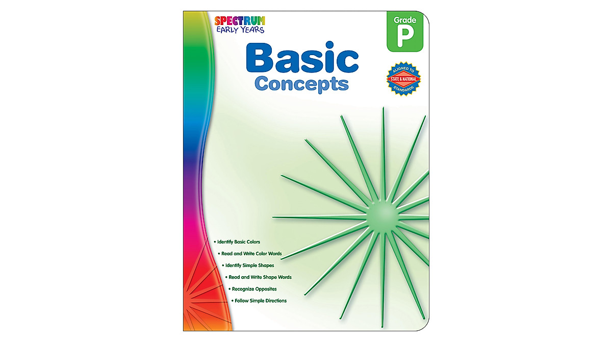 Spectrum Basic Concepts Preschool Workbook | 160 Pages