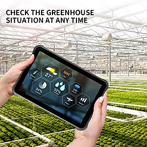 ThinKol 12.2" Industrial Rugged Touchscreen Tablet for Field Work, Drop and Water Resistant Rugged Tablet with Fingerprint Scan, BT, 4G, GPS, WiFi(Android 4GB 64GB)