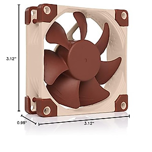 Noctua NF-A8 5V PWM, Premium Quiet Fan with USB Power Adaptor Cable, 4-Pin, 5V Version (80mm, Brown)