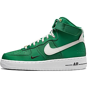 Nike Women's Air Force 1 '07 Mid Shoes, Malachite/Brown Basalt/Sail, 7