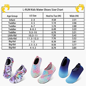 L-RUN Toddler Swim Shoes Barefoot Water Skin Shoes Soft White 4-5=EU20-21