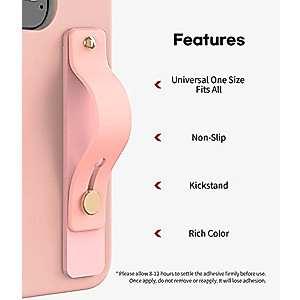 Goospery SlideTok Phone Grip Strap [4-Pack] Silicone Portable Telescopic Finger Strap Bracket Kickstand Universal Mobile Phone Stand Holder for Most Smartphone and Tablets