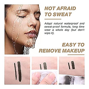 UNIFULL 4 color Gel Eyeliner, Cream Eyeliner Tool Smudge Proof Eyeliner Pencil Matte Black Eyeliner Pencil Tattoo Eyeliner Pen Eyeliner Gel Stick Makeup Eye-liners for Women(4 color)