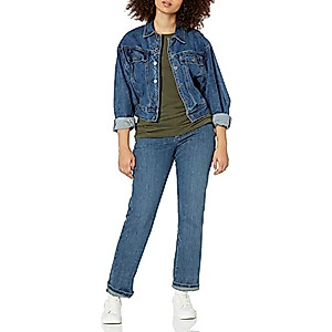 Amazon Essentials Women's Classic-Fit Short-Sleeve Crewneck T-Shirt, Pack of 2, Olive/Oatmeal Heather, X-Large